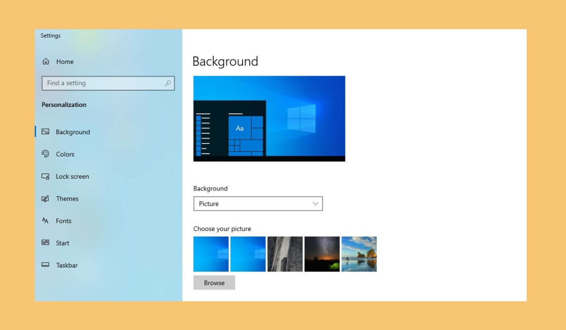 Cara Ganti Wallpaperbackground Windows 10 Komputer Laptop Images ... Cara Ganti Wallpaperbackground Windows 10 Komputer Laptop Images ...